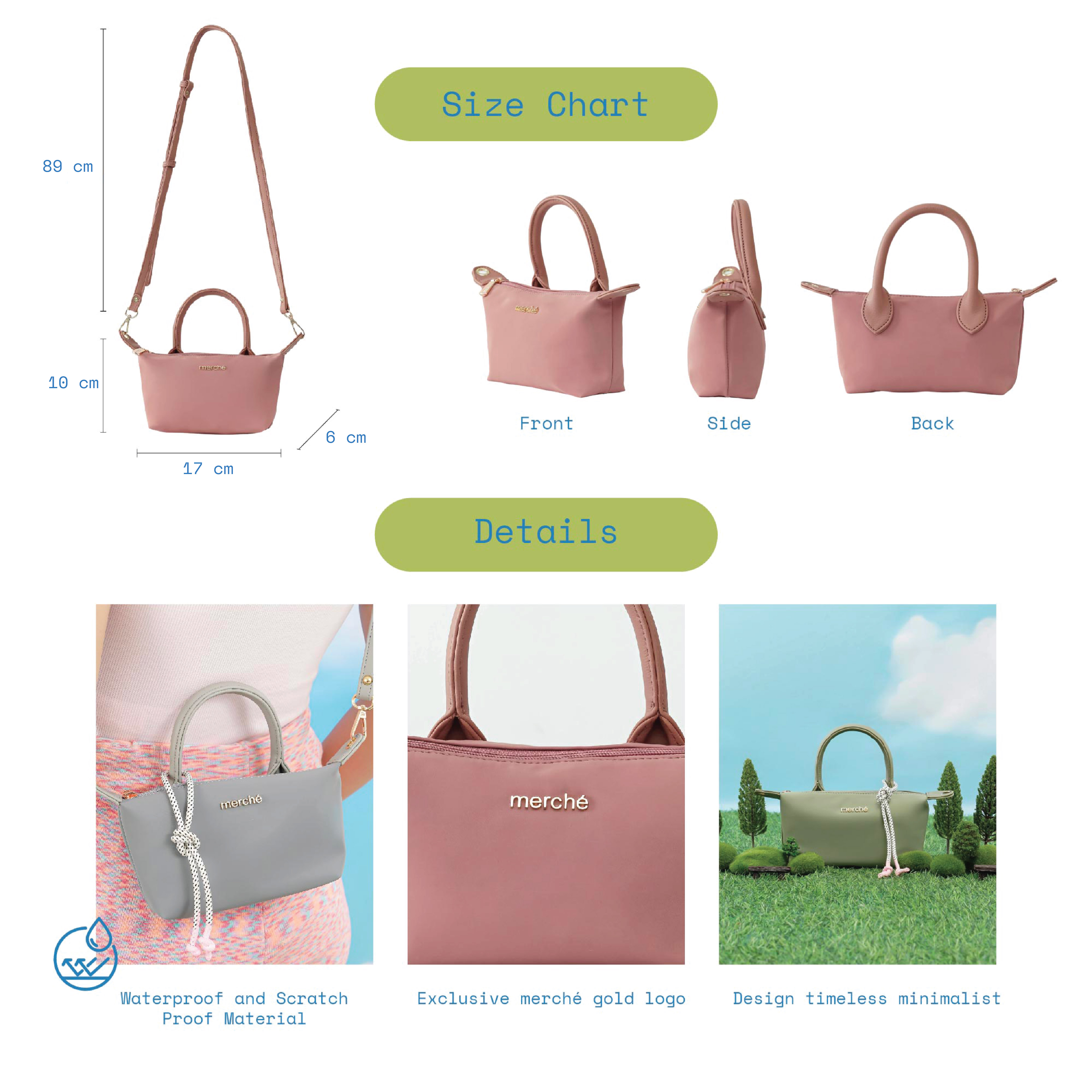 Jual Merche Tas Selempang Wanita Alice Petite | Shopee Indonesia