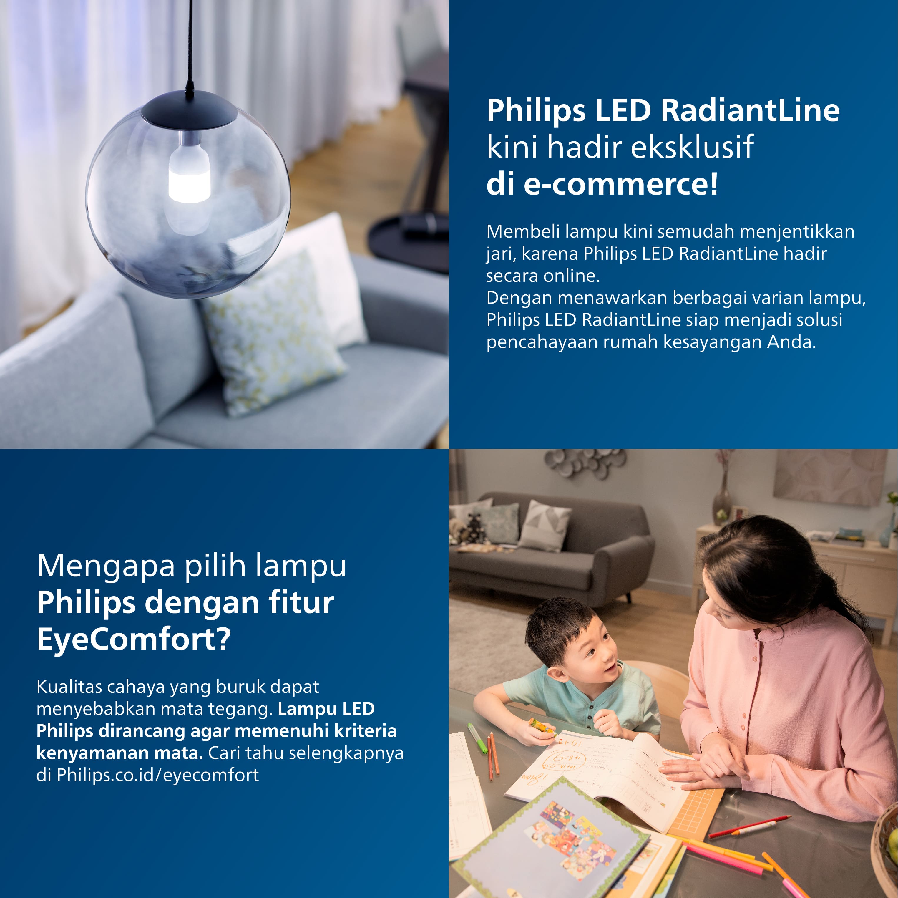 Jual Philips Lampu Multipack Radiantline LED Bright 10W 6500K 230V ...