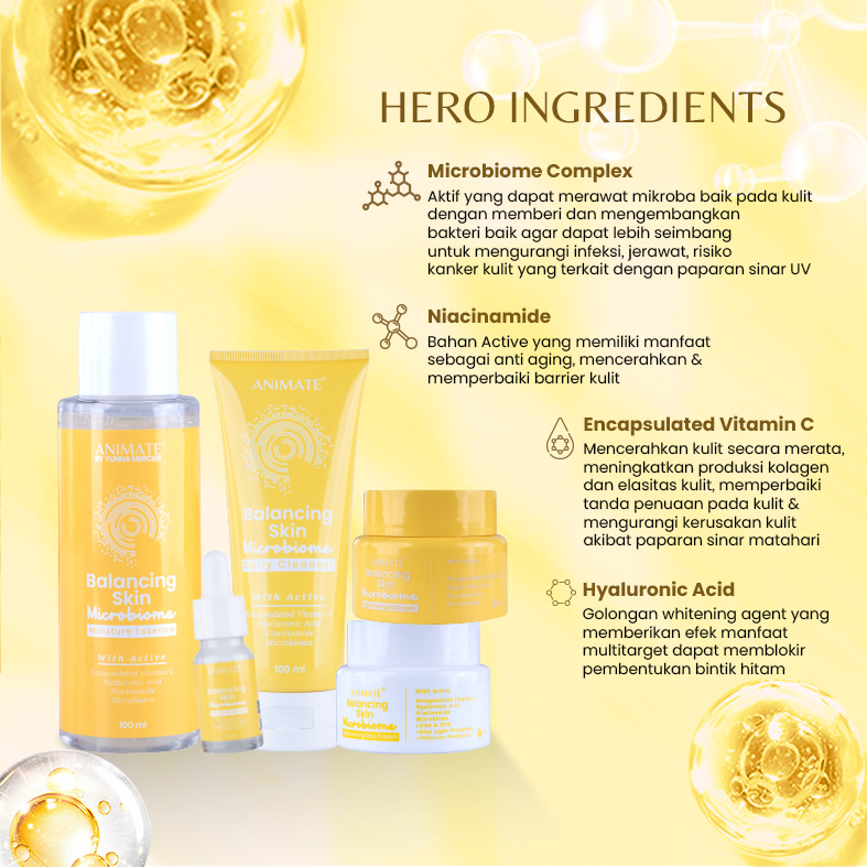 Jual Animate Balancing Skin Microbiome Moisturizing Day Cream 10 gr ...