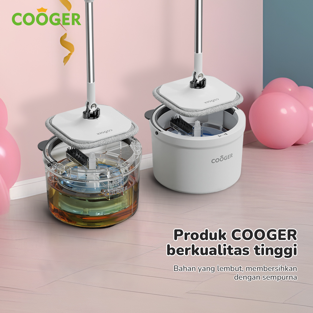 Jual COOGER Alat Pel Lantai Plus 2IN1 dengan Ember Bentuk Panda Panda ...