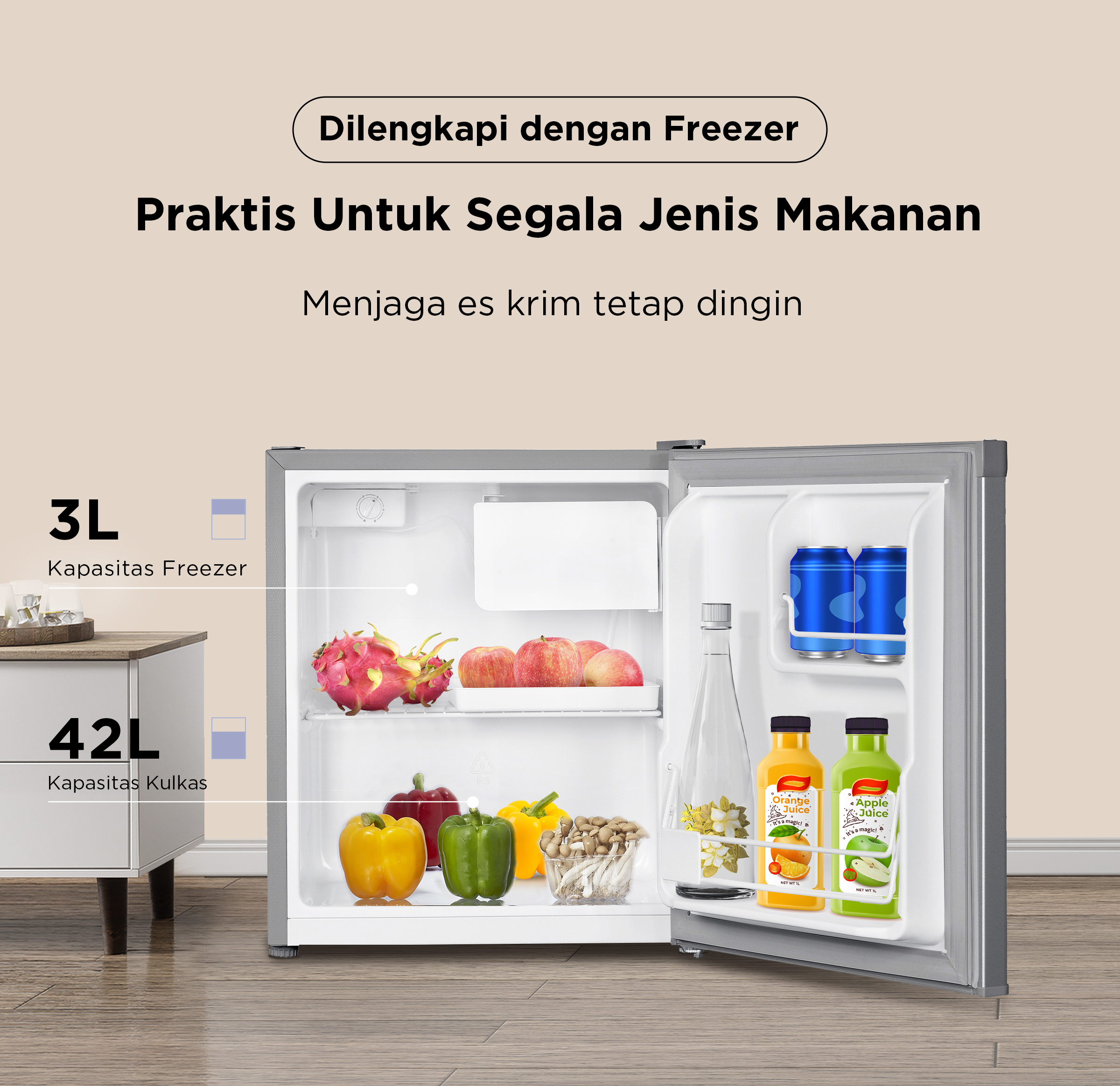 Jual [BIGGER CAPACITY] TCL Kulkas Mini Bar (Refrigerator) - Kapasitas ...