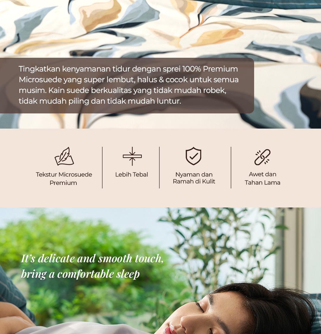 Jual Kintakun Sprei Fitted 200 Beglance Microsuede Premium Polos Minimalis Tinggi 30cm ...