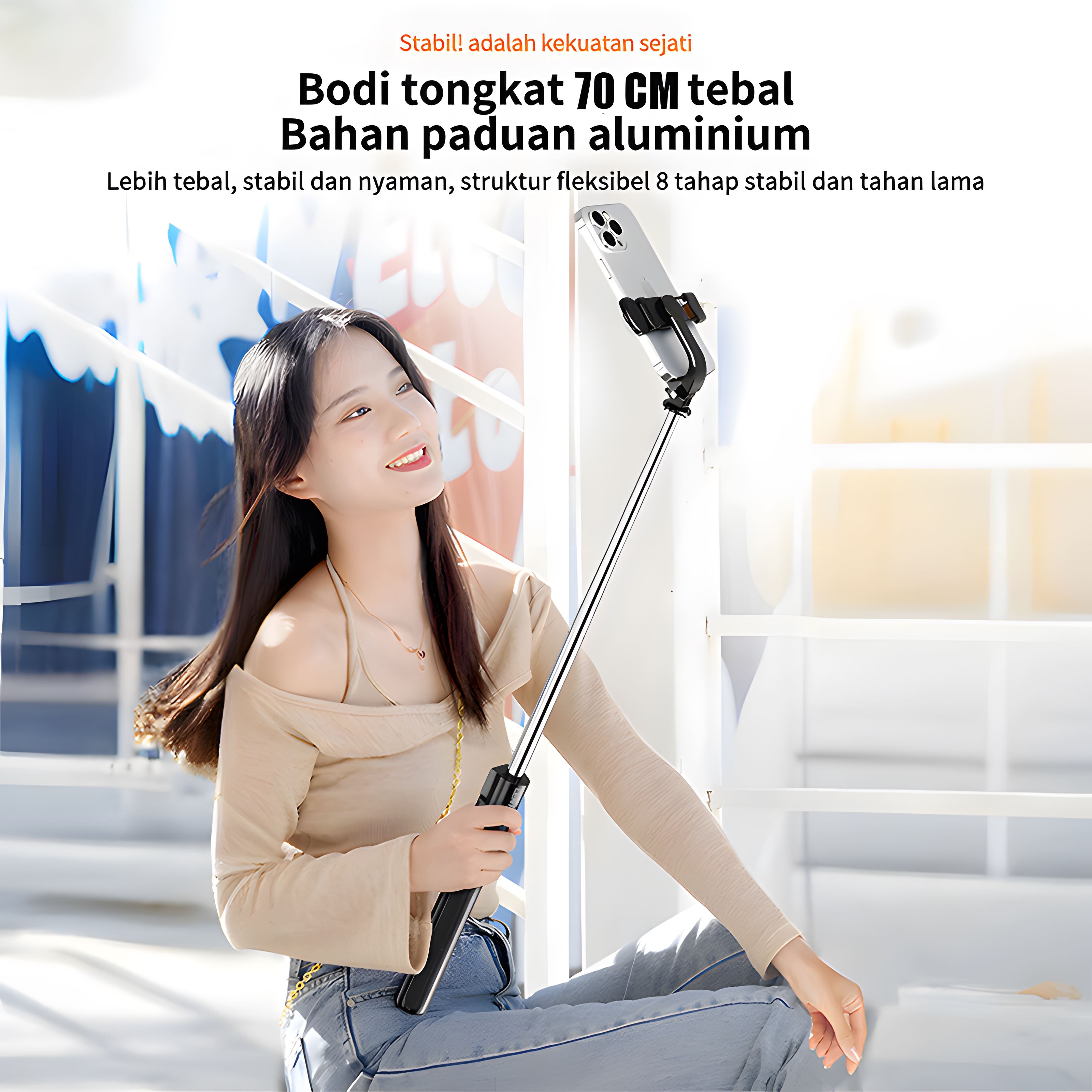 Jual YIBAO LENTIVEN Tongsis Tripod 4in1 Bluetooth Selfie Stick Remote Action Cam Selfie 360º ...