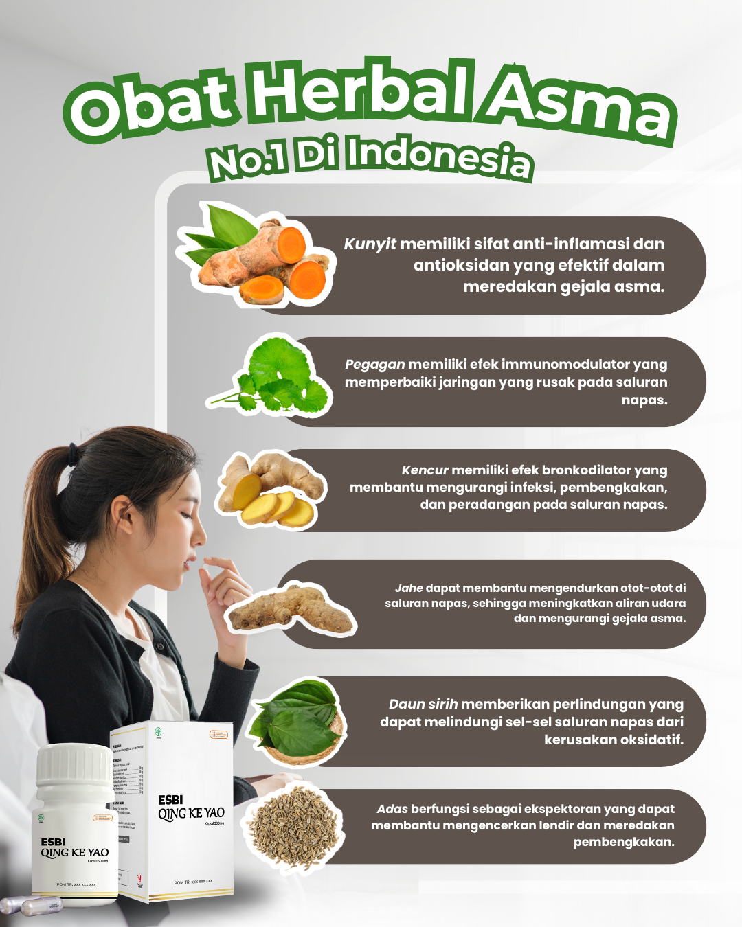 Jual Obat Asma Anti Kambuh - Paket Kronis Qing Ke Yao Original Obat ...