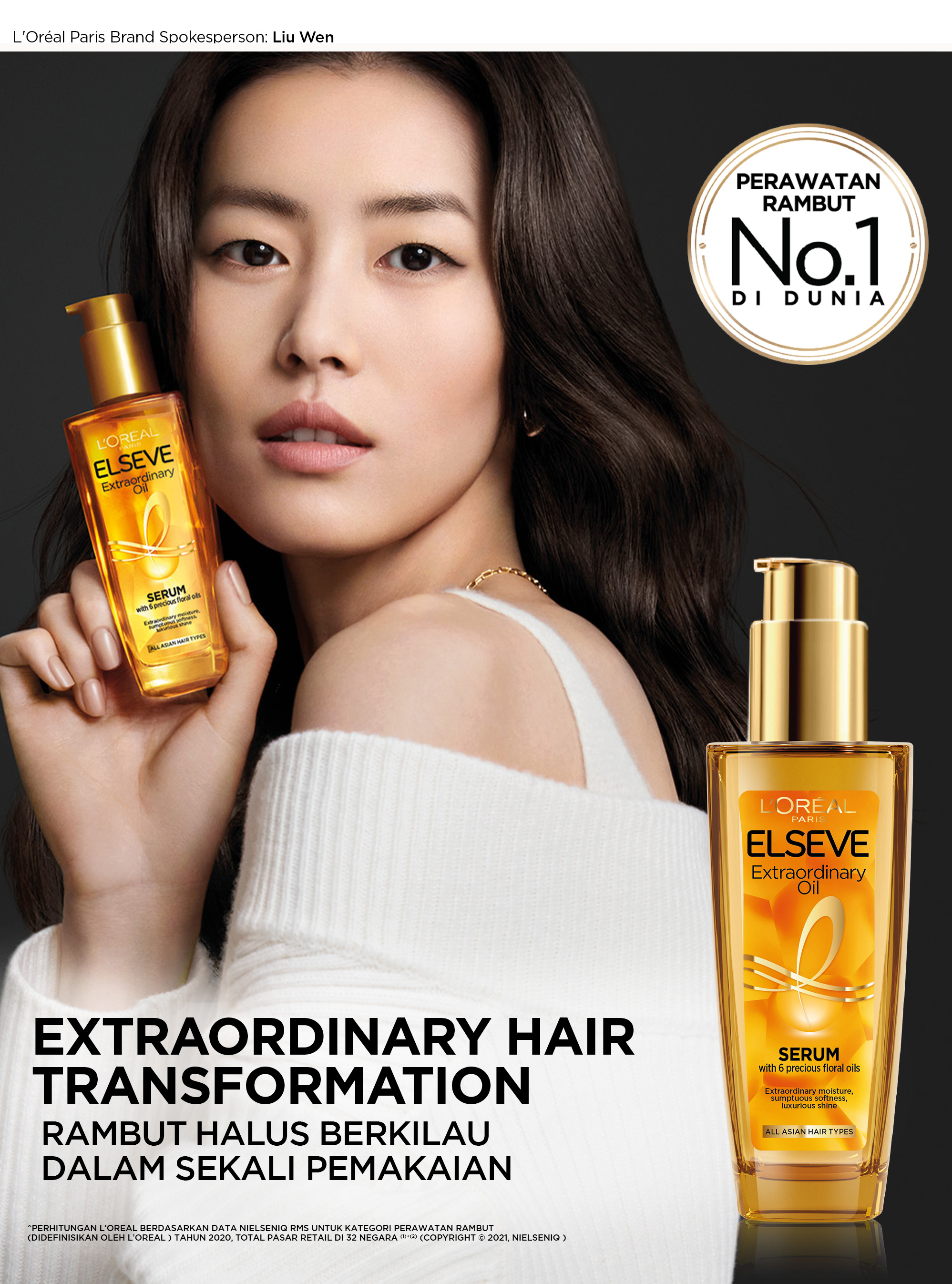 Jual L'Oreal Paris Elseve Extraordinary Oil Gold Hair Treatment Serum ...