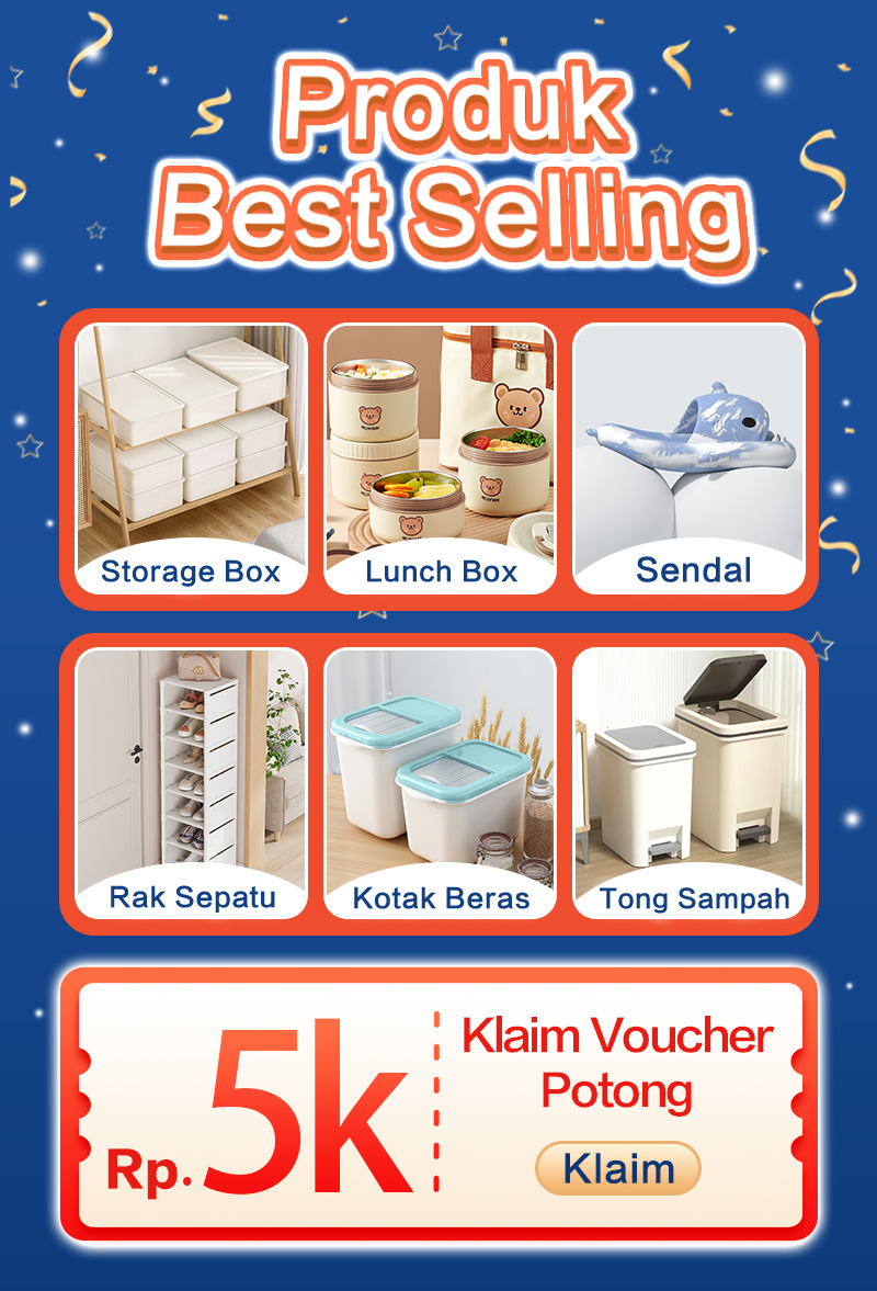 Jual Halu Tong Sampah Kotak Keranjang Sampah Dengan Tutup Tempat Sampah HSB161 | Shopee Indonesia