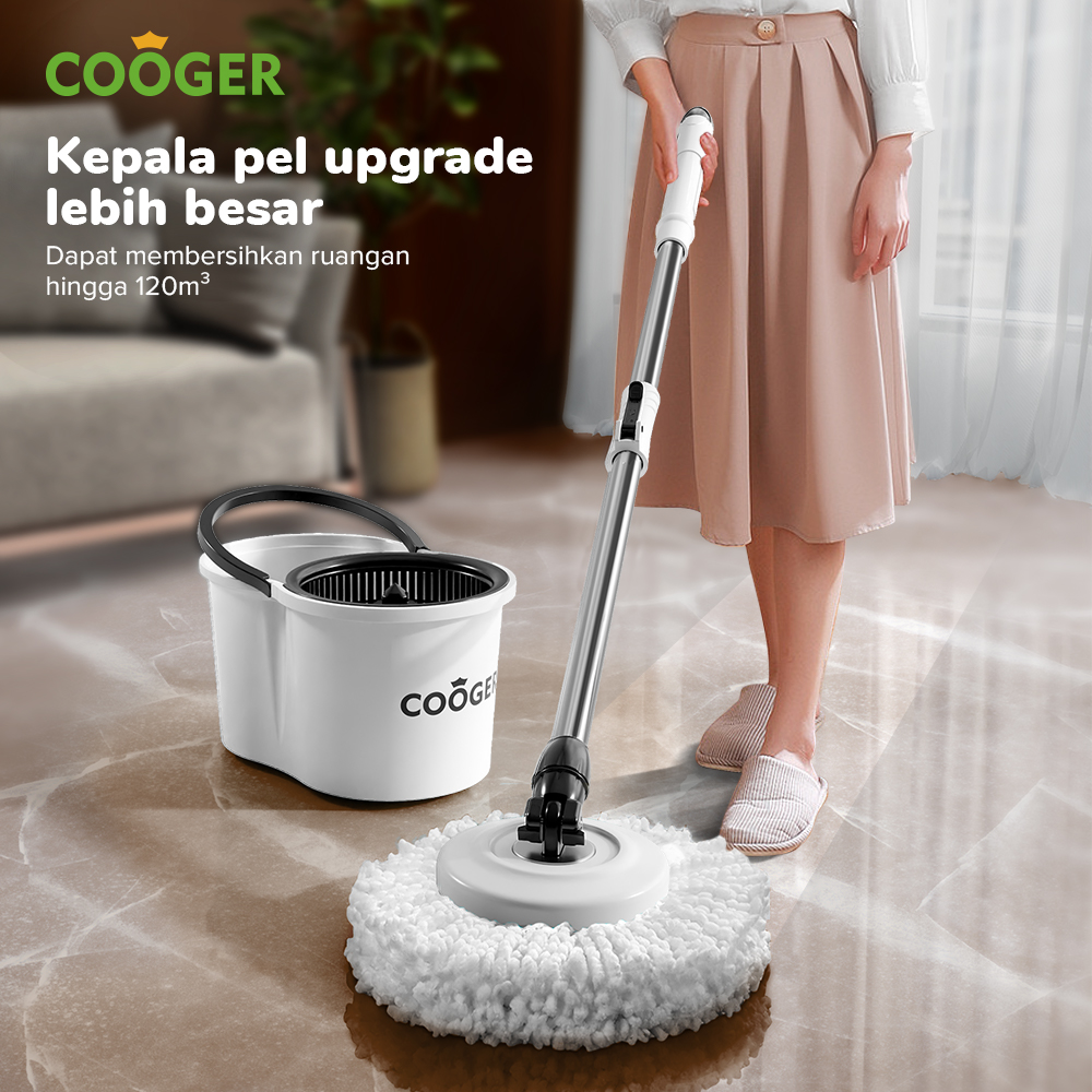 Jual COOGER Pel Bucket Spin Mop Pel Bucket Otomatis Serbaguna ...