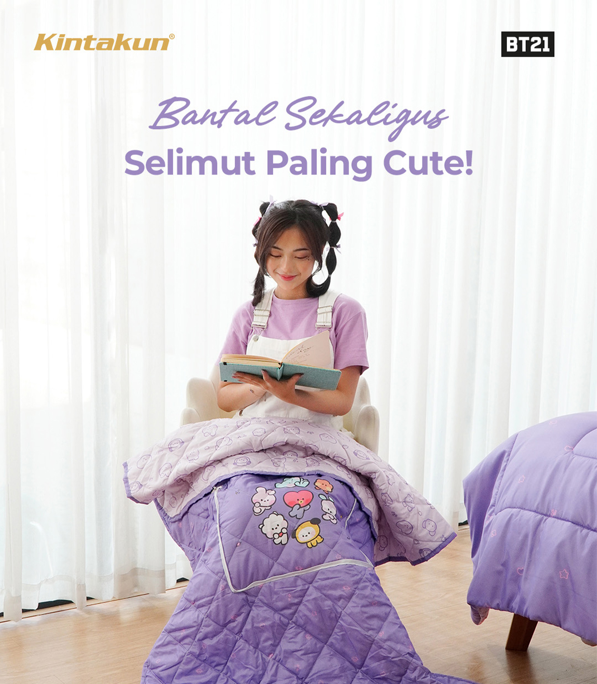 Jual Kintakun DLUXE BT21 minini Bantal Selimut / Balmut Multifungsi ...