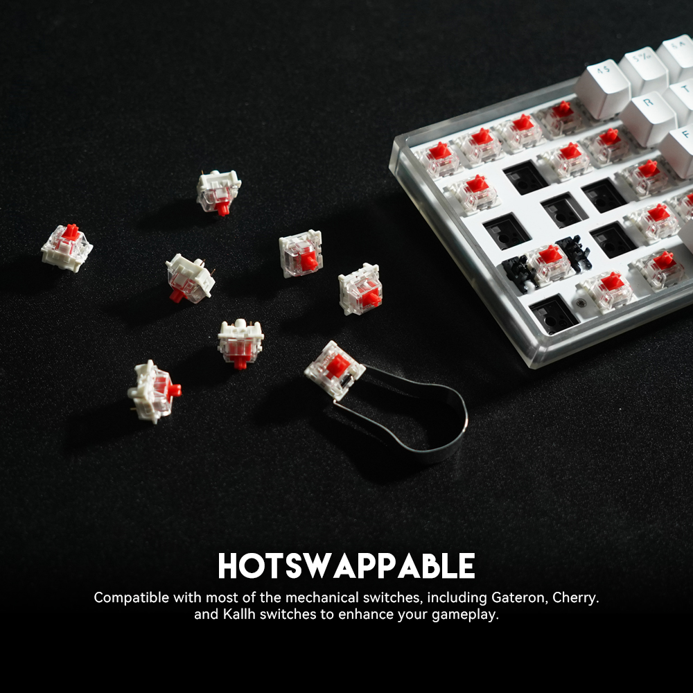 Jual Fantech MAXFIT61 FROST Wireless Hostwap Keyboard Gaming Mechanical ...