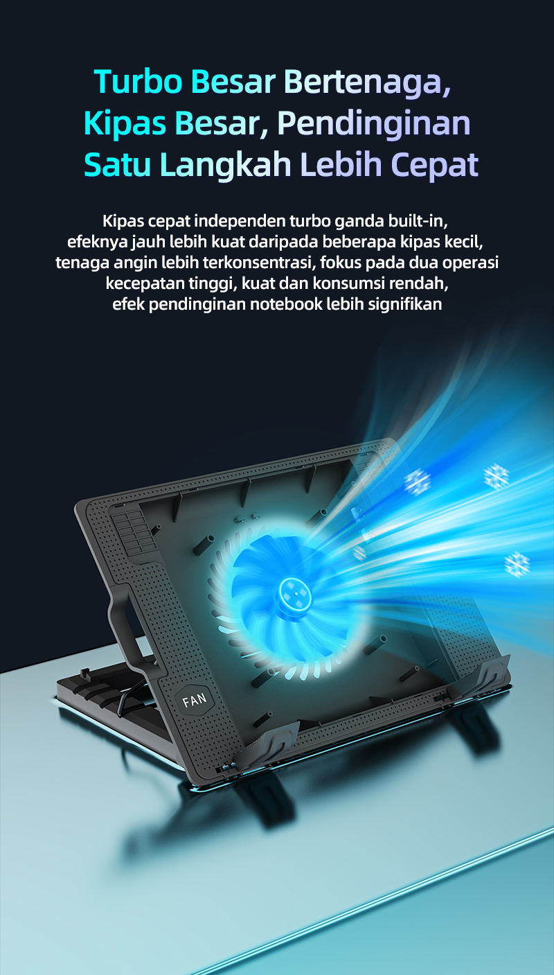 Jual OLYPS Cooling Pad Laptop Kipas Pendingin Laptop Portable Silent ...