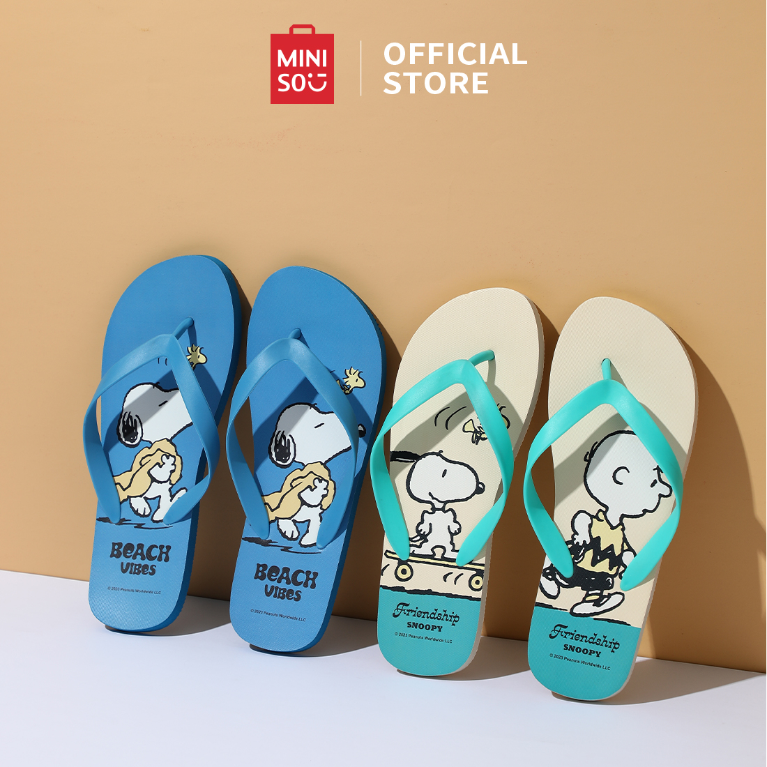 Jual 【Product-Cacat】MINISO Snoopy Sandal Jepit Wanita Uniseks Pria dan ...