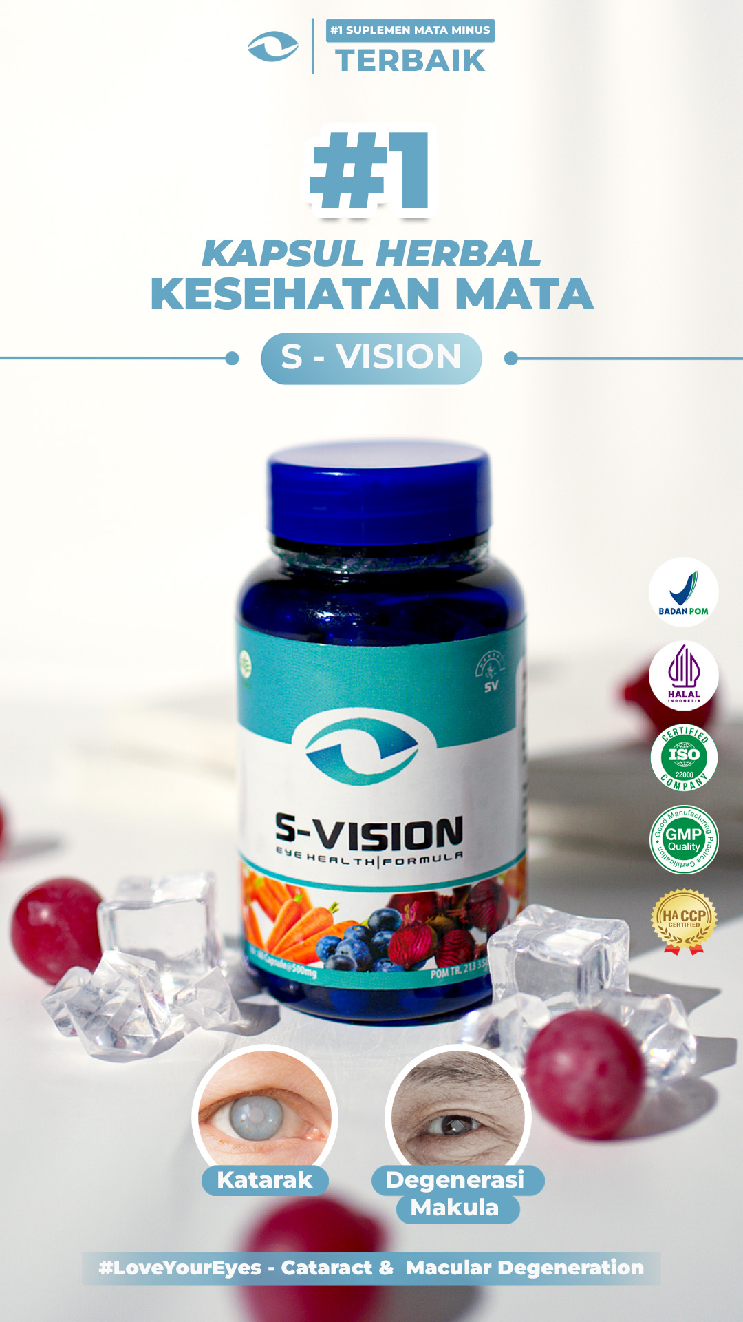 Jual Smart Vision - 1 Botol S-Vision | Vitamin Obat Mata Herbal Atasi ...