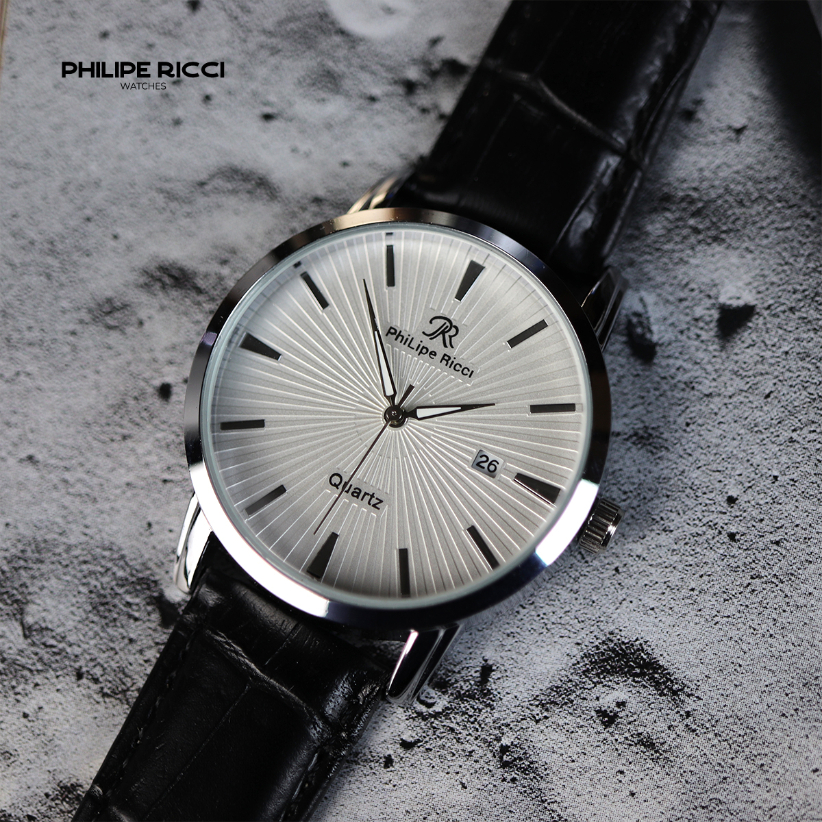 Jual PhiLipe Ricci Jam Tangan Pria Kulit Analog Quartz Strap Leather ...