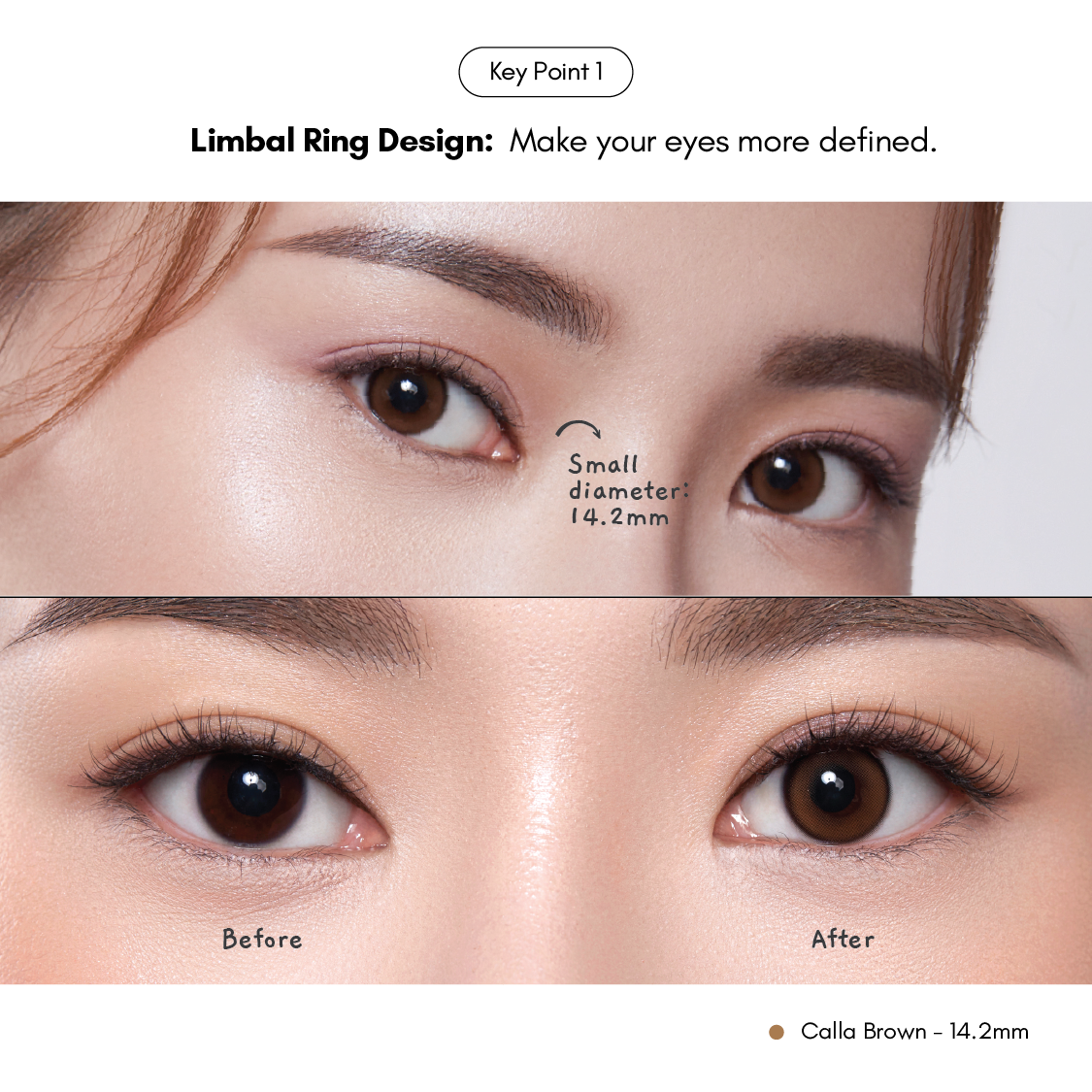 Jual EYESIGHT LENSES Softlens Bloominc Calla Choco | Softlens Korea Premium 14.2mm Warna Cokelat ...