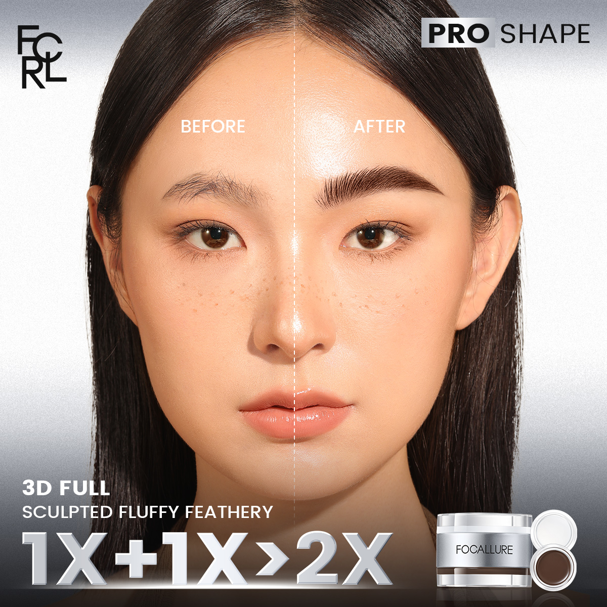 Jual FOCALLURE 2-in-1 Eyebrow Cream & Setting Gel 3D Pro-shape | Shopee ...