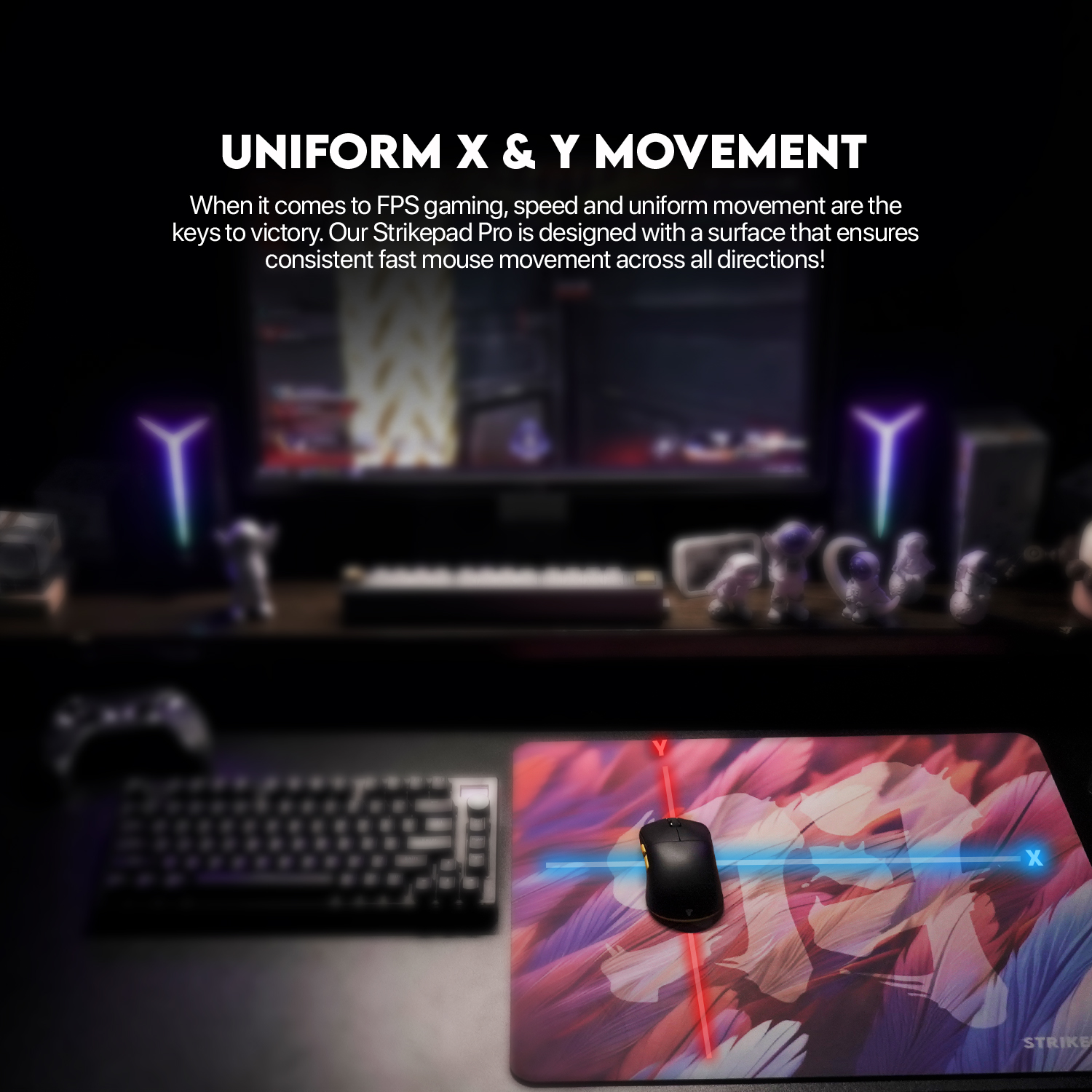 Jual Fantech STRIKEPAD PRO Mousepad Gaming Deskmat MST901/MST491P ...