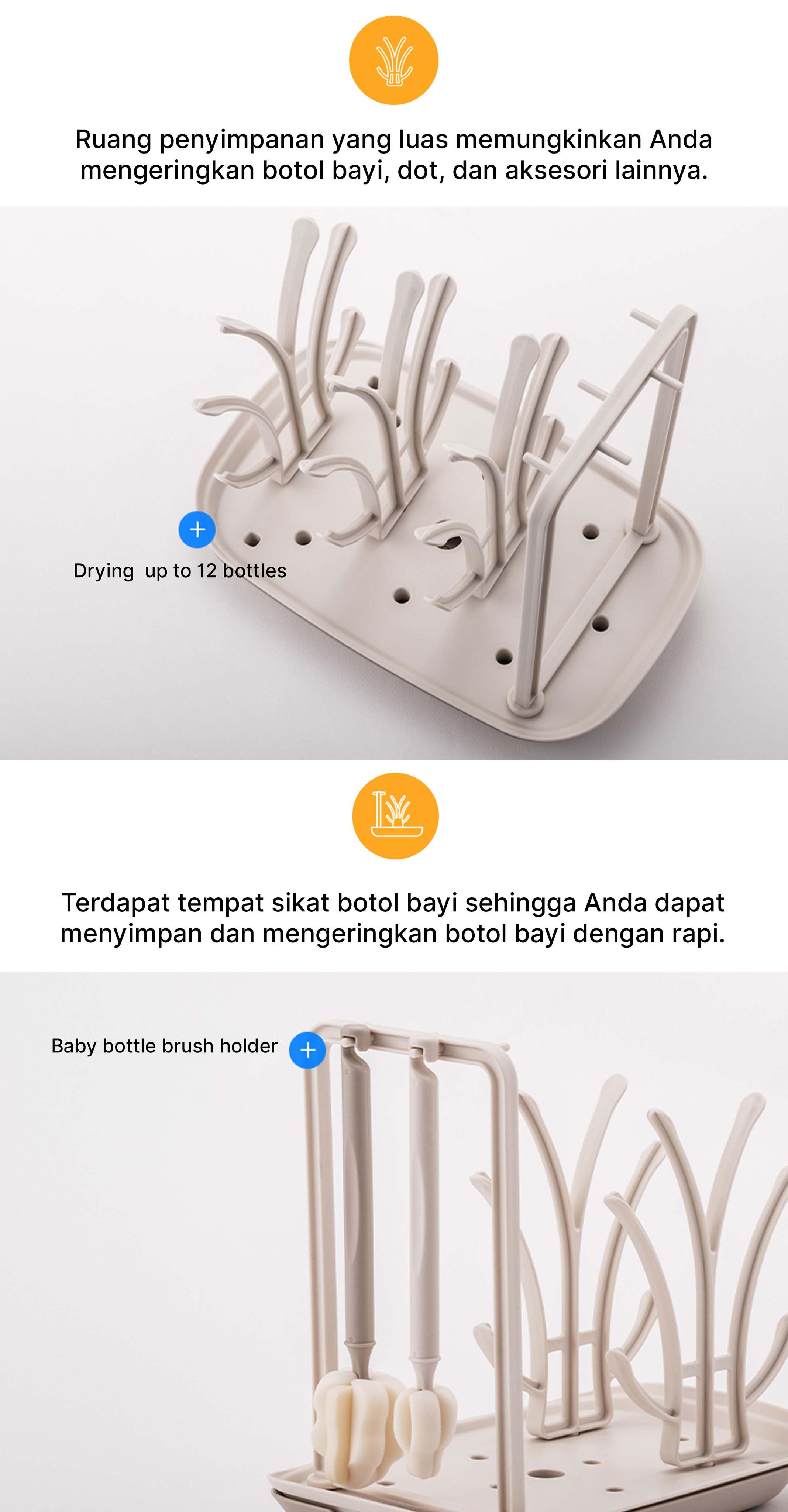 Jual LocknLock LittleLuv Feeding bottle drying rack Rak Pengering Botol ...