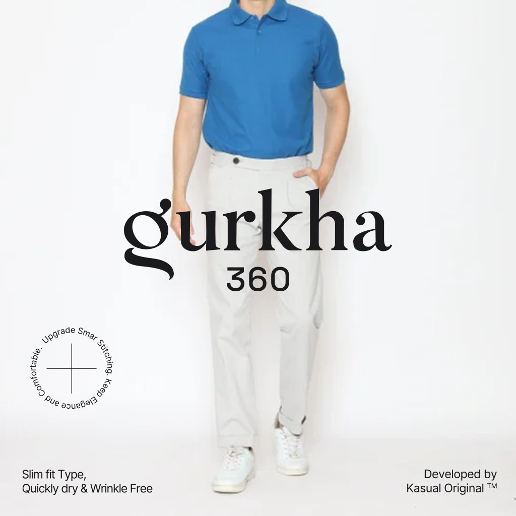 Jual Kasual Celana Gurkha 360 – Silver Grey | Shopee Indonesia