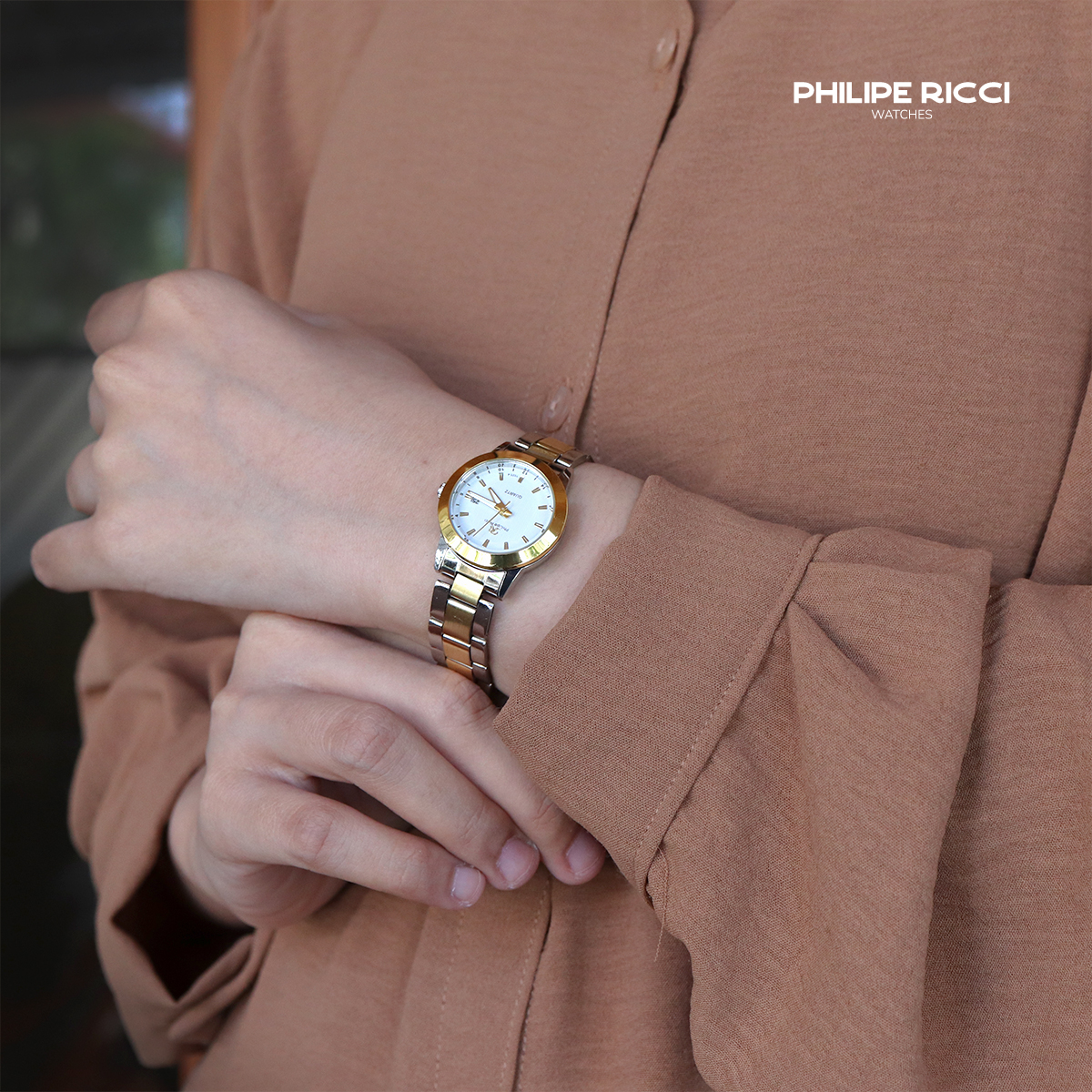 Jual PhiLipe Ricci Jam Tangan Wanita Rantai 100% Original Diameter ...