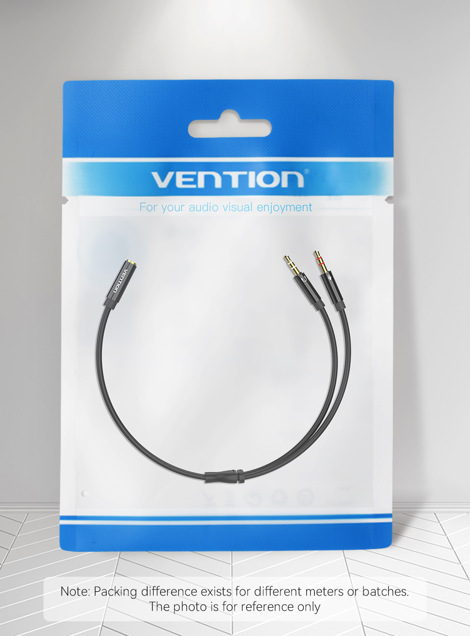 Jual Vention Kabel Aux Audio Splitter 3.5mm Female TRRS to 2 Male TRS ...