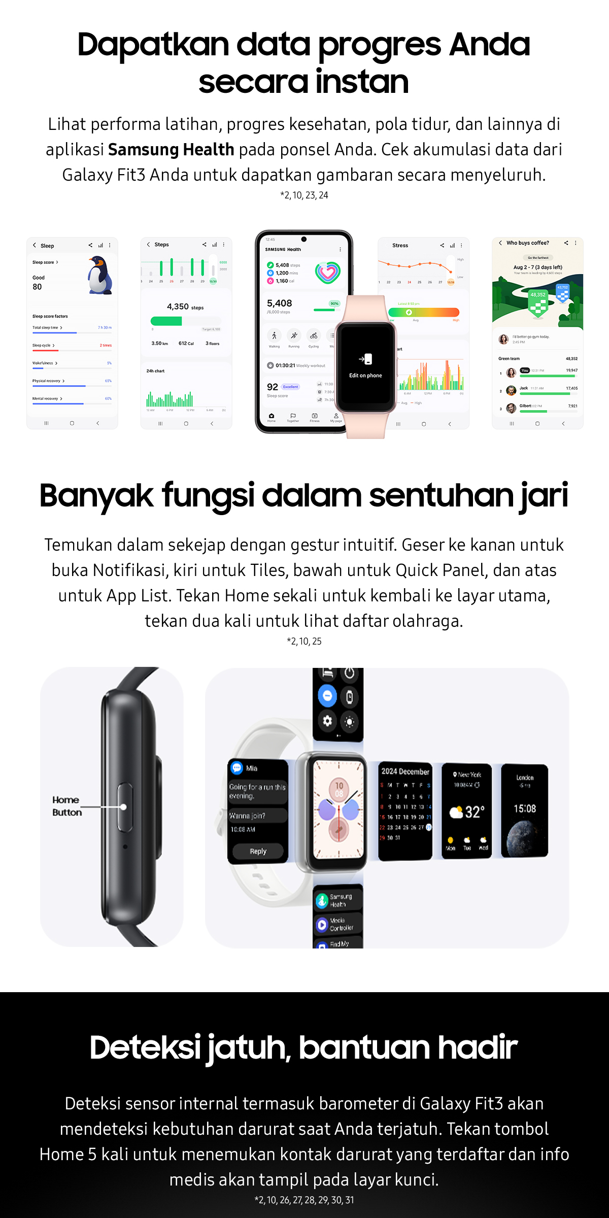 Jual Samsung Galaxy Fit 3 - Gray | Shopee Indonesia