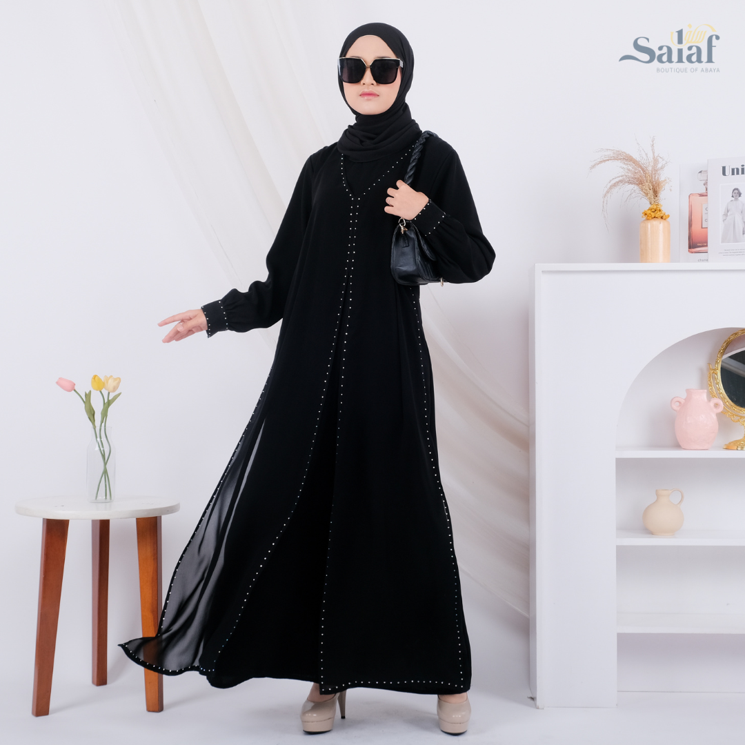 Jual Gamis Hitam Turki | Maxi Dress Muslimah Terbaru | Abaya Turkey ...