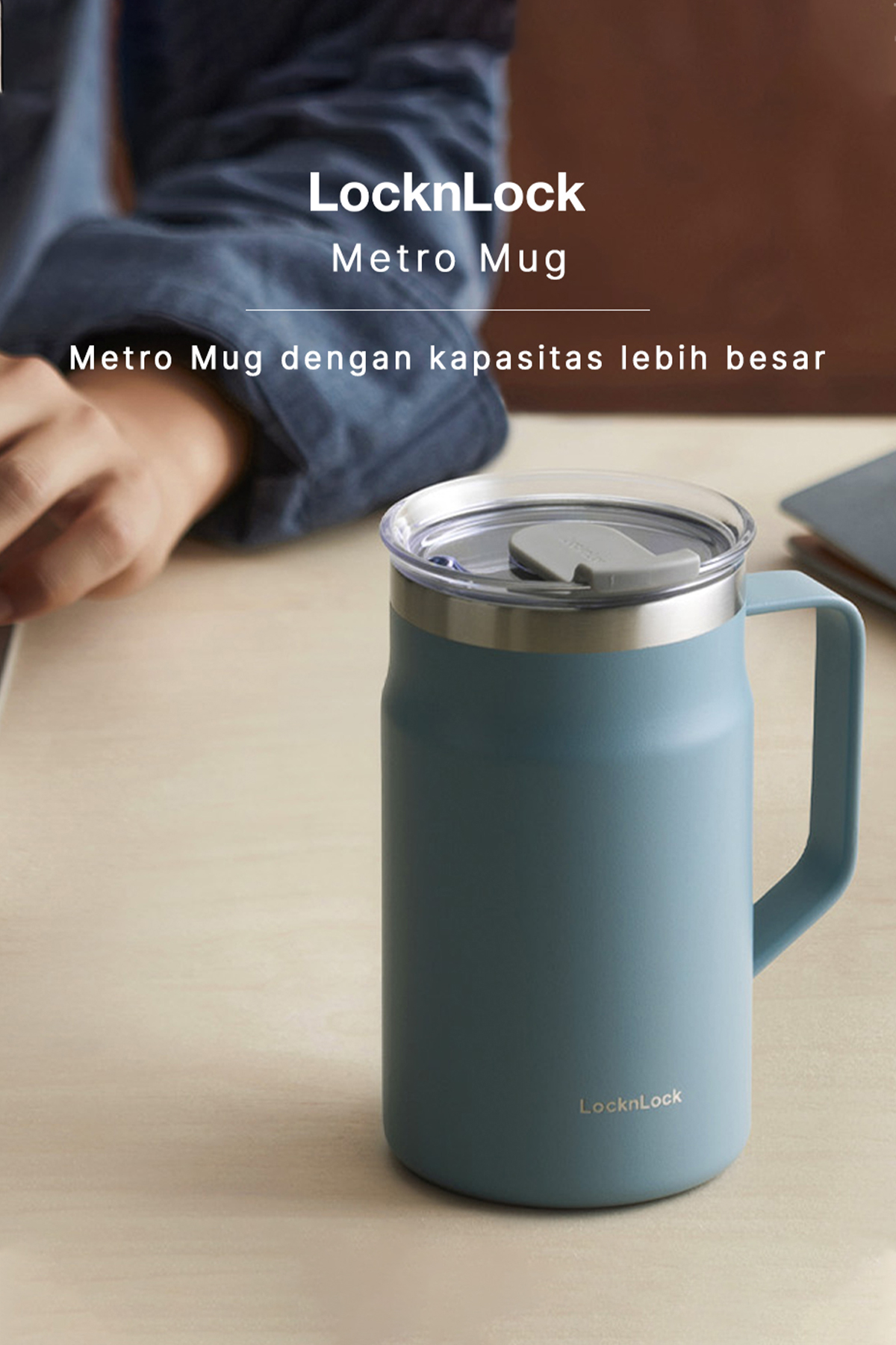 Jual LocknLock Tumbler Metro Mug 600ml - LHC4282 | Shopee Indonesia