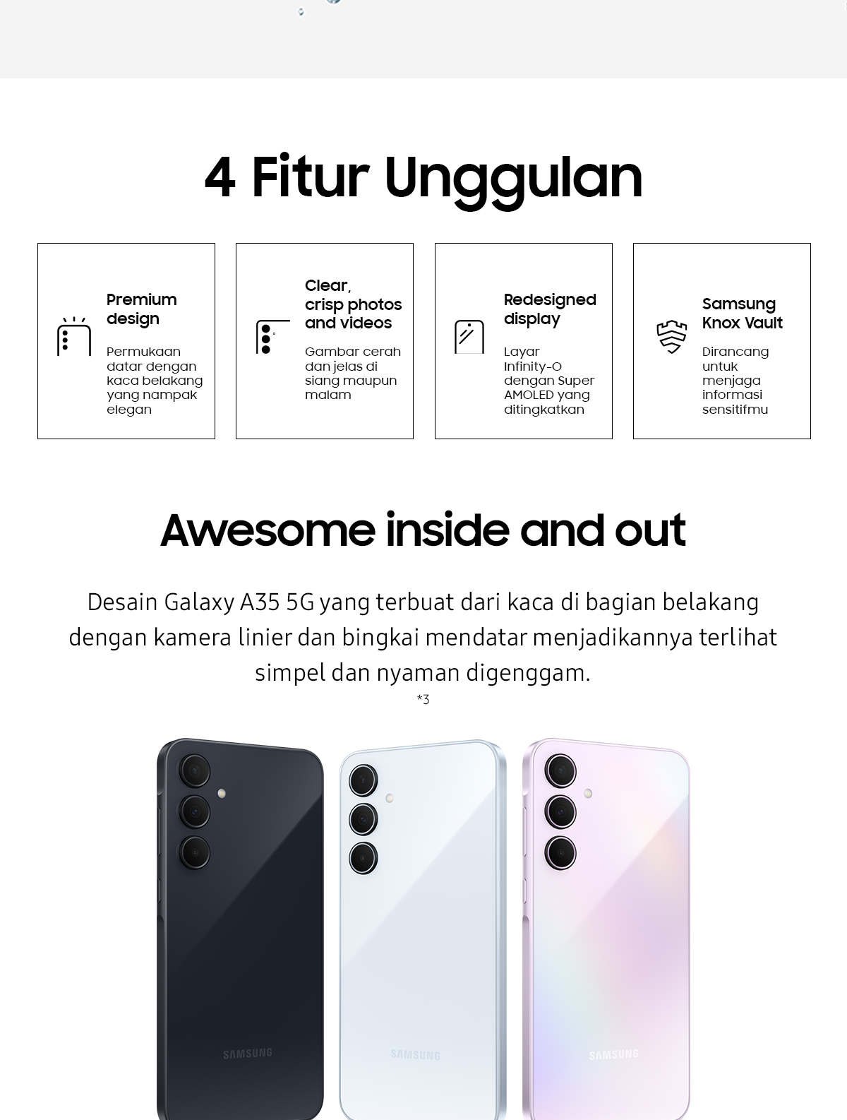 Jual Samsung Galaxy A35 5G 8/256GB - Awesome Ice Blue | Shopee Indonesia