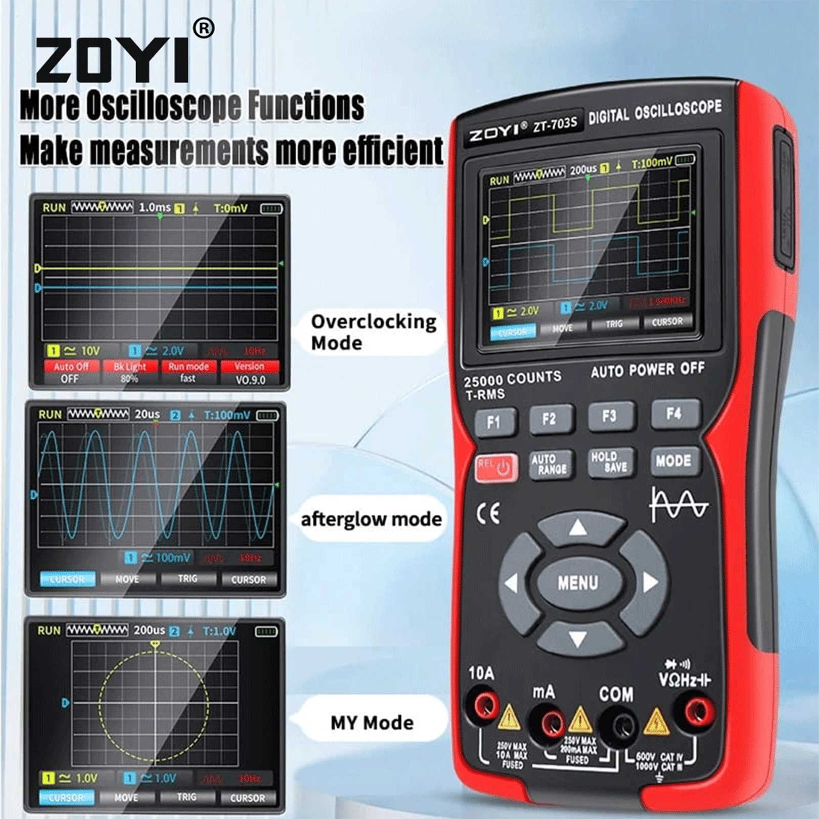 Jual ZOYI ZT-703S Digital Oscilloscope Multimeter 50Mhz Bandwidth ...