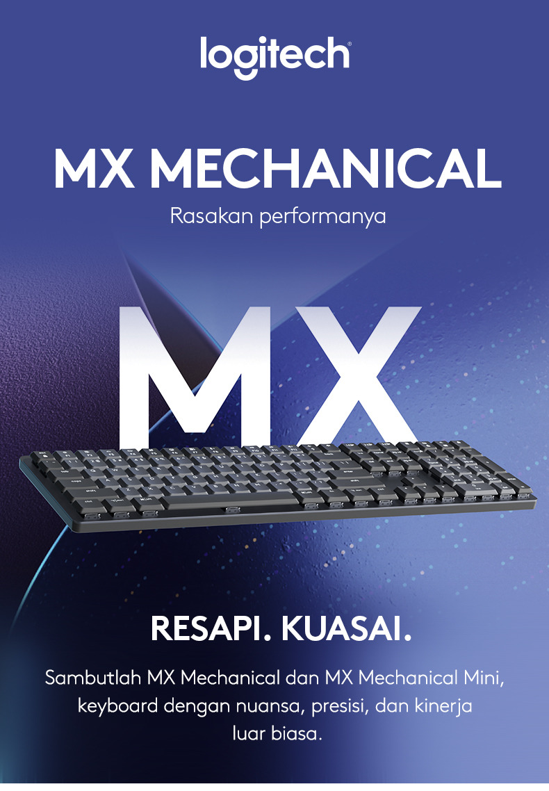 Jual Logitech MX Mechanical Mini Tactile Keyboard Wireless Bluetooth ...