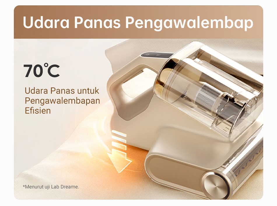 Jual Dreame D20 Pro Mite Remover -15,500Pa High Suction Green LED Light | Shopee Indonesia