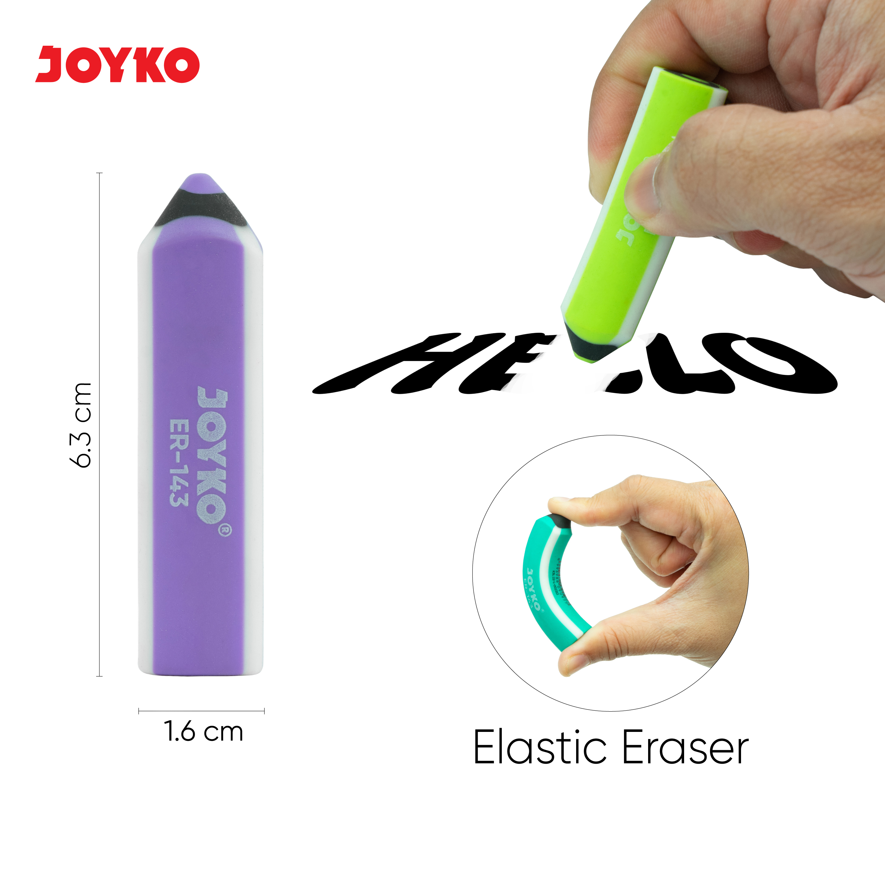 Jual Penghapus Eraser Joyko ER-143 Pencil | Shopee Indonesia