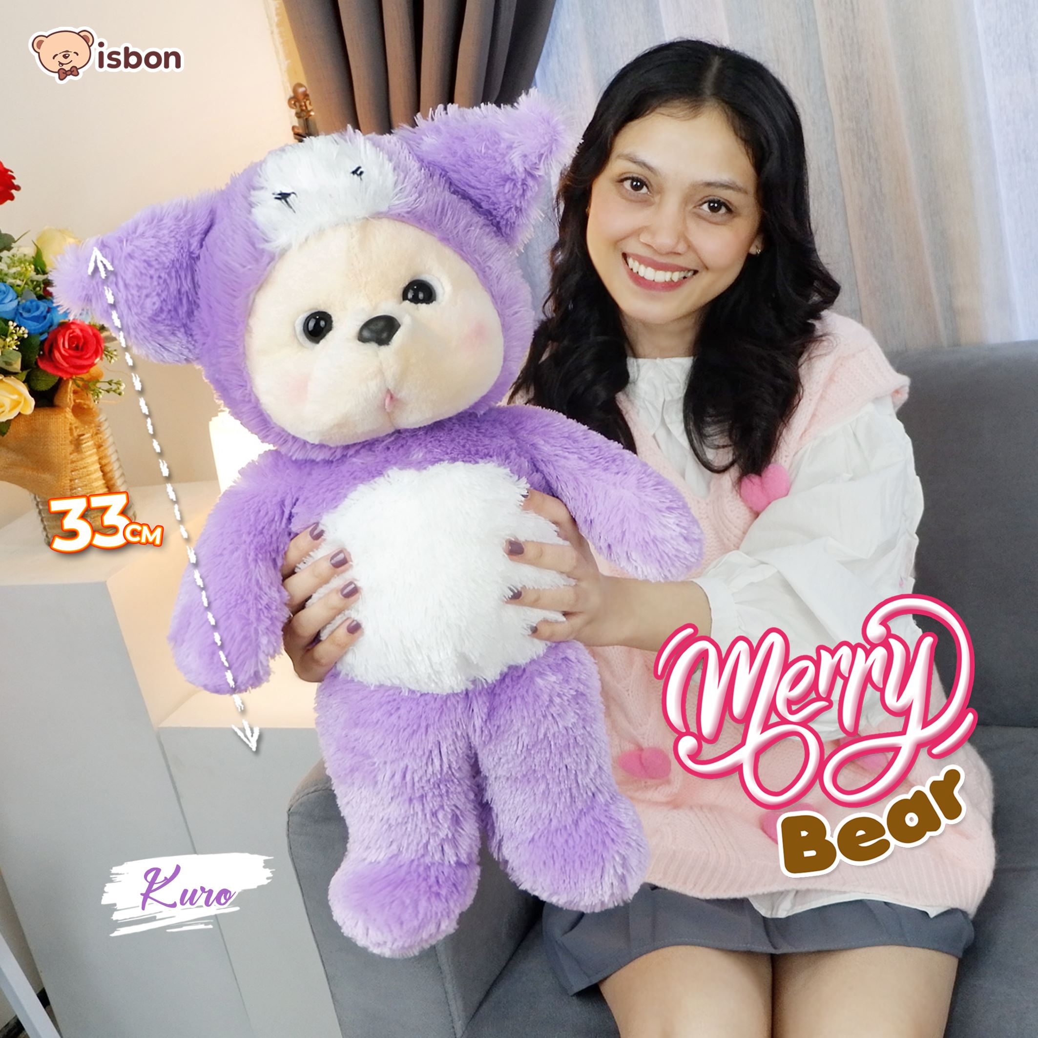 Jual ISTANA BONEKA Floopy Merry Bear 13in Karakter Lucu Kelinci Cocok ...