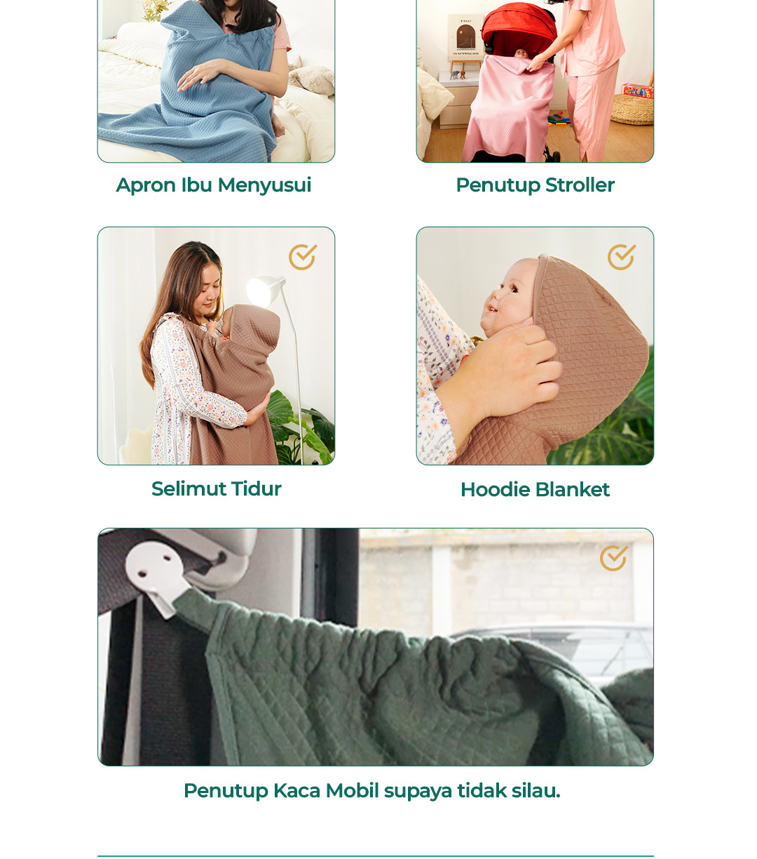 Jual KINTAKUN BABY On The Go Blanket Selimut Bayi Newborn Multifungsi ...