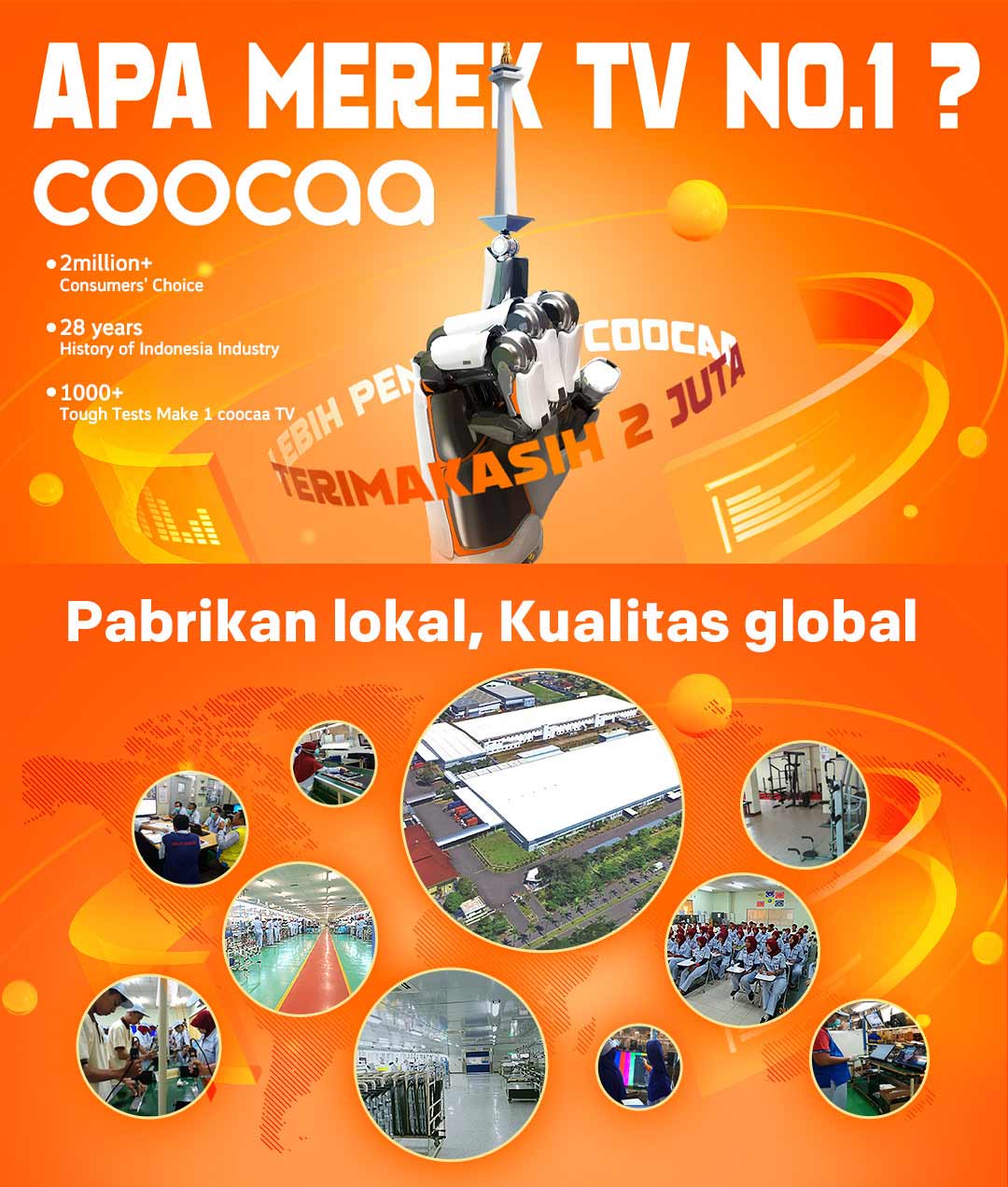 Jual NEW COOCAA 43 inch Z65 - GOOGLE TV - 2K LED-TV - HDR 10 - Flicker ...
