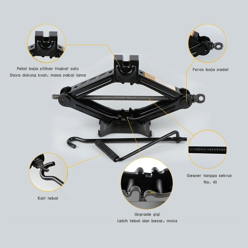 Jual Dongkrak Mobil BLACK/1ton dongkrak mobil /dongkrak gunting ...