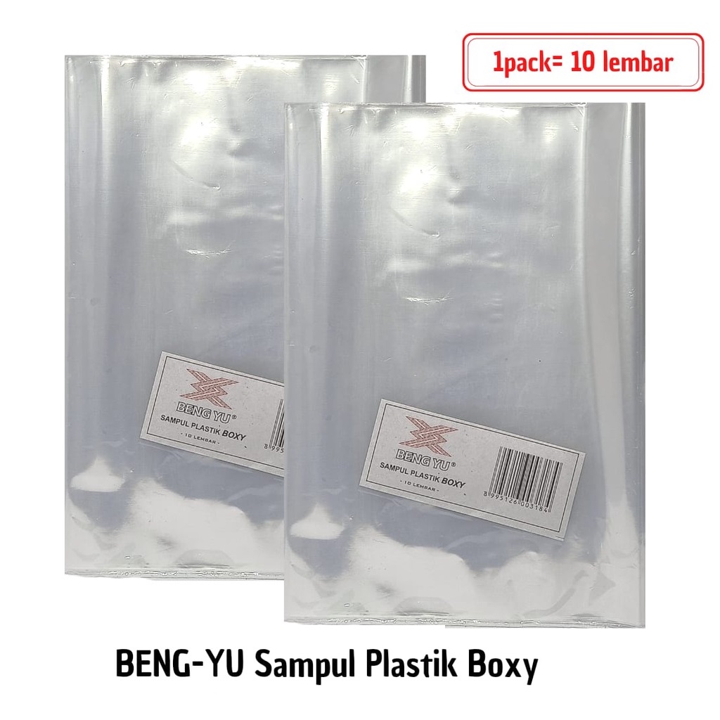 Jual Sampul Plastik BengYu Boxy B5 Isi 10 Lembar Sampul Buku Tulis Boxy ...