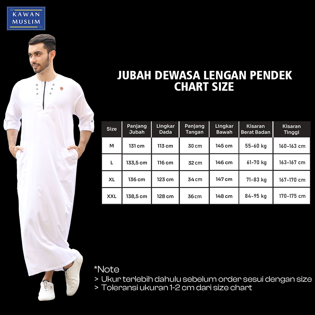 Jual Kawan Muslim - Jubah Pria Dewasa/Gamis Pria Dewasa/Jubah Gamis Pria Kawan Muslim Bahan ...