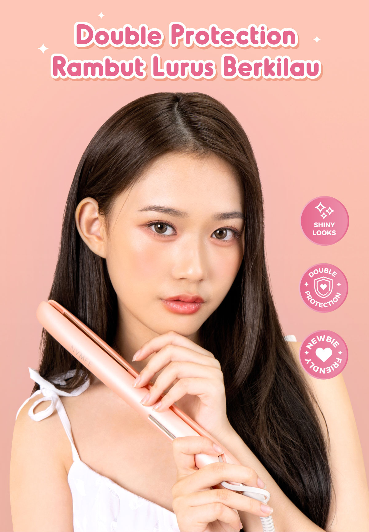 Jual NVMEE- Catokan Pelurus Pengeriting Aries Hair Styler New Version ...