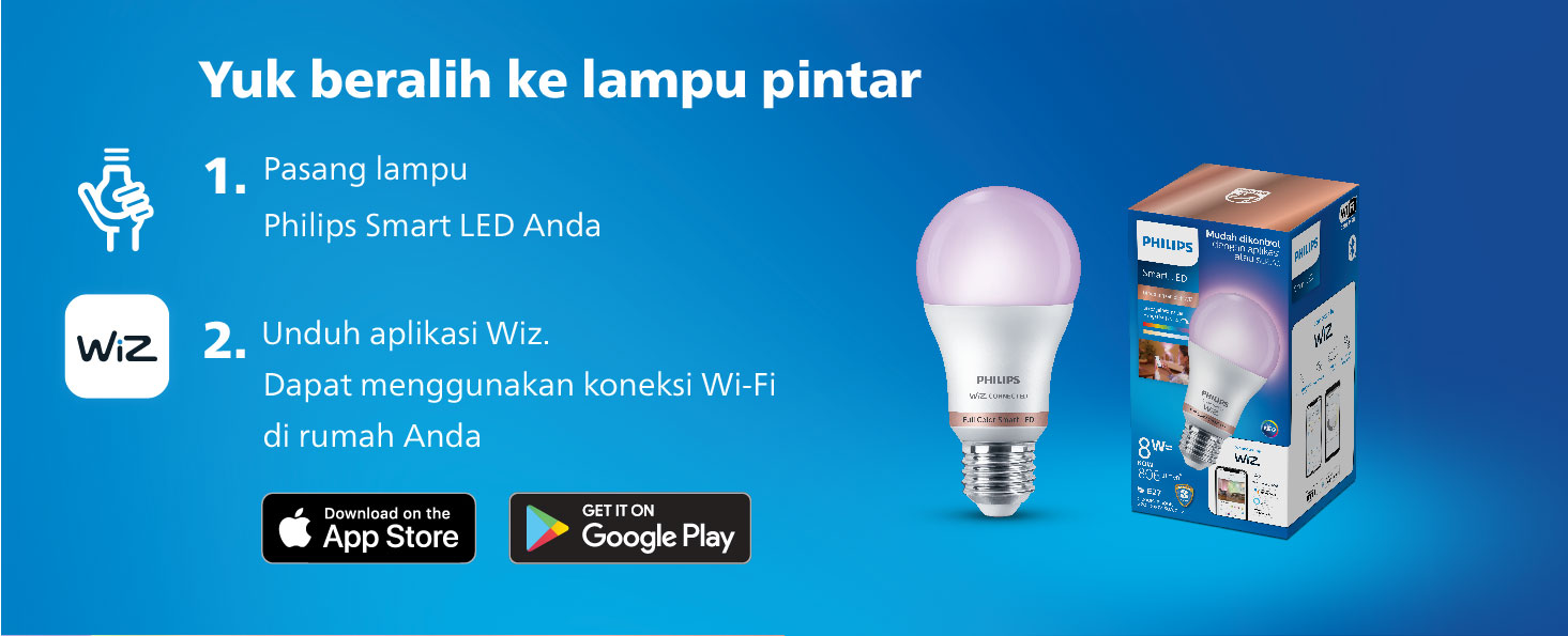 Jual Philips Lampu Smart WiFi LED 8W With Bluetooth - Color and TW (Warna) | Shopee Indonesia