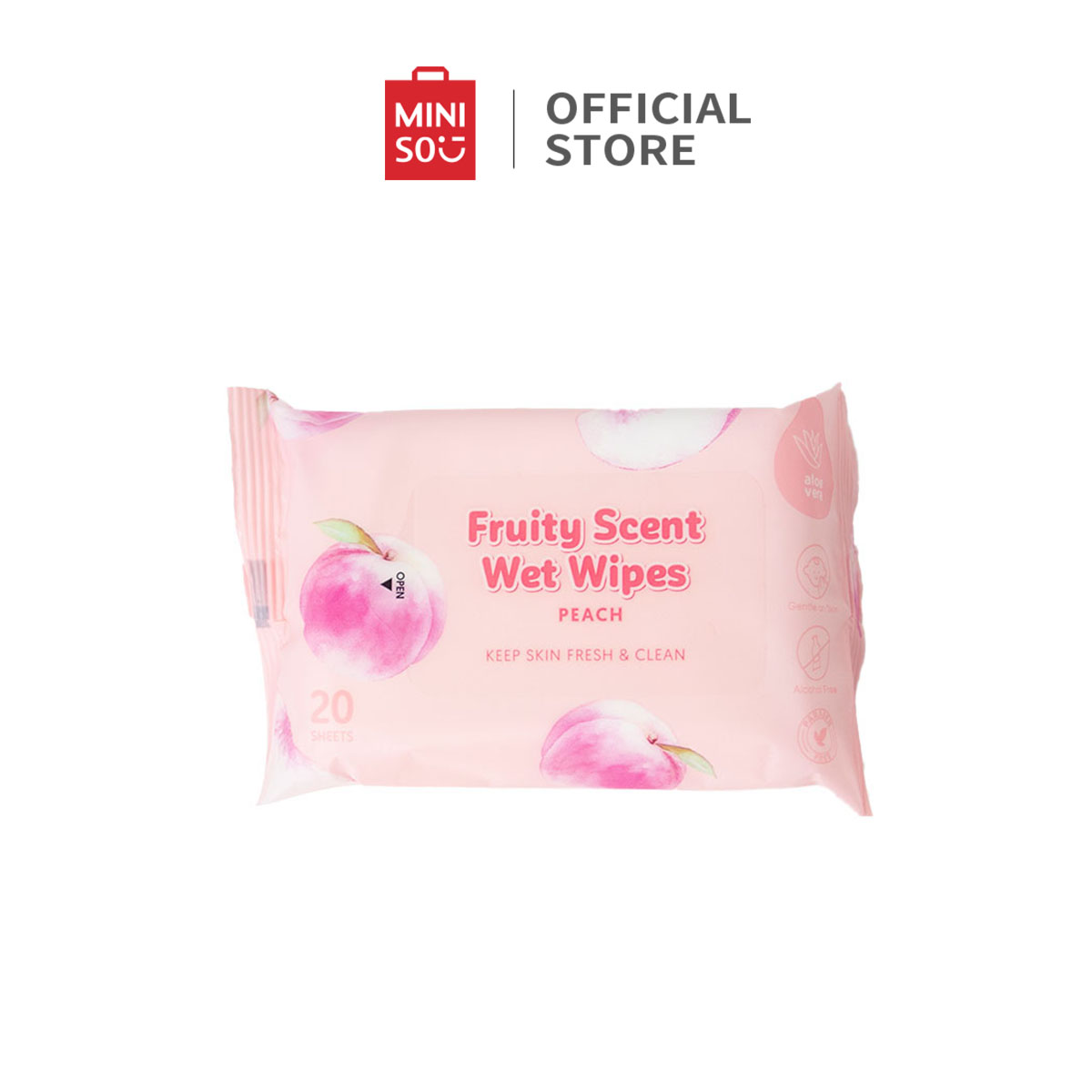 Jual Miniso Tisu Basah Wet Wipes Handuk Muka Lembab dan Fleksibel 20 ...