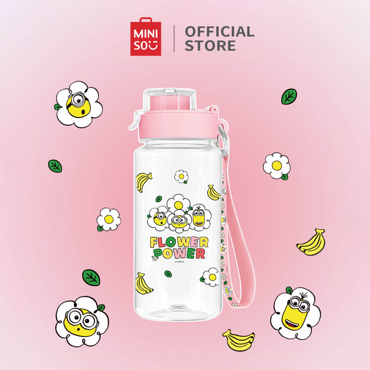 Jual Miniso Daisy Minions Collection Bottle Botol Plastik Dengan Tali ...