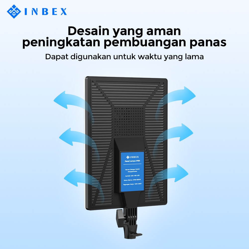 Jual [15%OFF-Layar Digita] INBEX IP80 80W Lampu Panel Studio Lighting ...