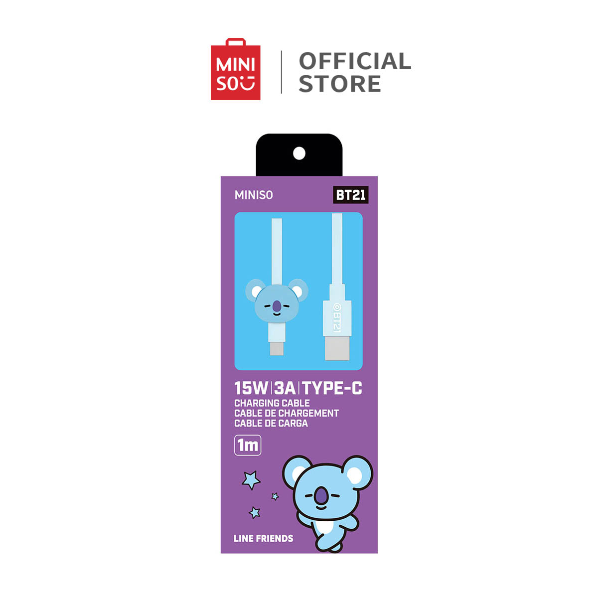 Jual Miniso x BT21 Kabel Data Cepat Type-C Fast Charging Data Cable ...