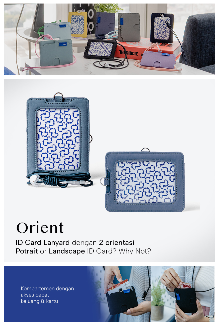Jual Wallts Orient - Lanyard Name Tag Id Card Pria Wanita Portrait ...