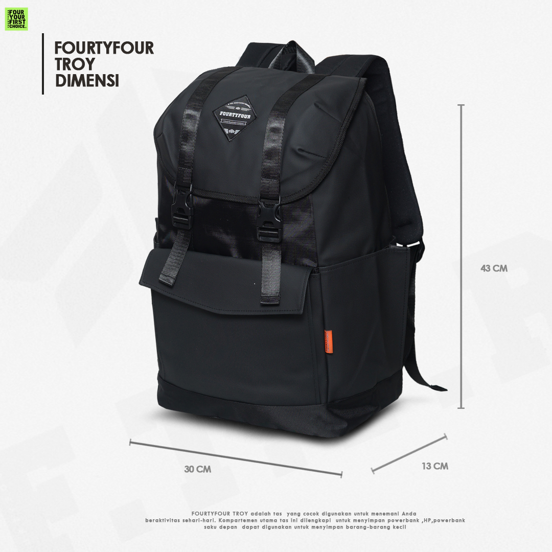 Jual Tas Ransel Pria Fourtyfour Troy - Backpack Pria laptop | Shopee ...