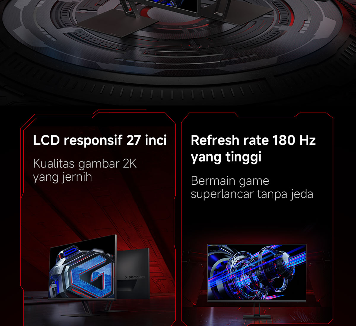 Jual Xiaomi Gaming Monitor G27Qi 2K | Panel LCD IPS cepat | Refresh ...