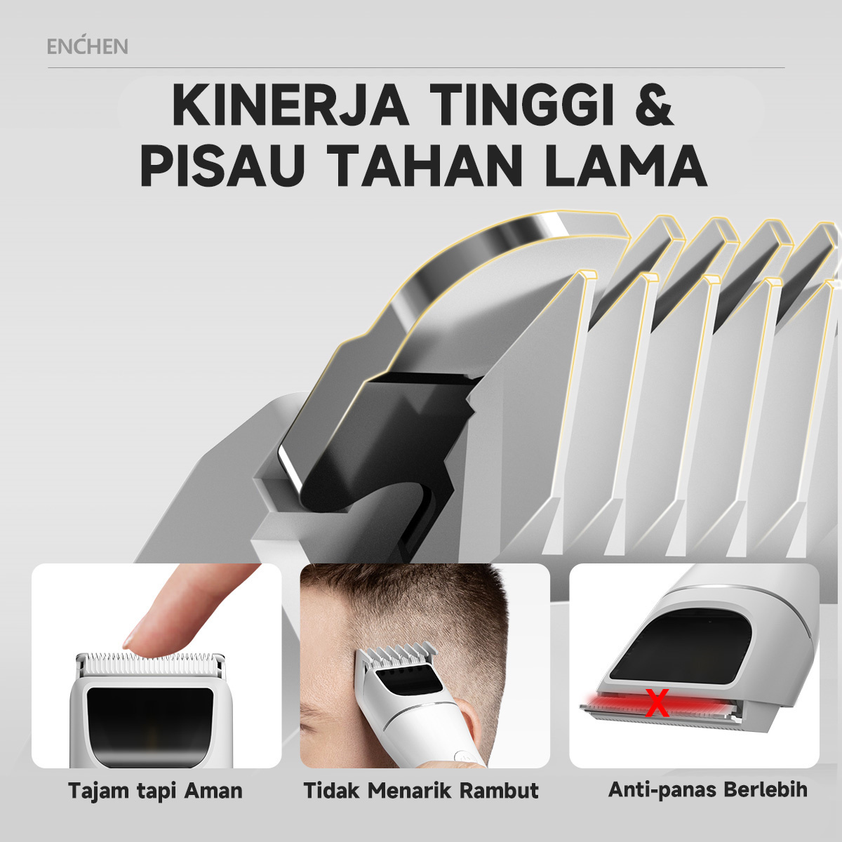 Jual ENCHEN Boost 2 Alat Cukur Elektrik Hair Clipper Ceramic Smart ...