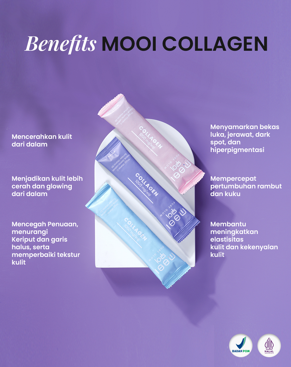 Jual MOOI Collagen Drink with Zizania latifolia Extract - Minuman kolagen Glutathione Pencerah ...