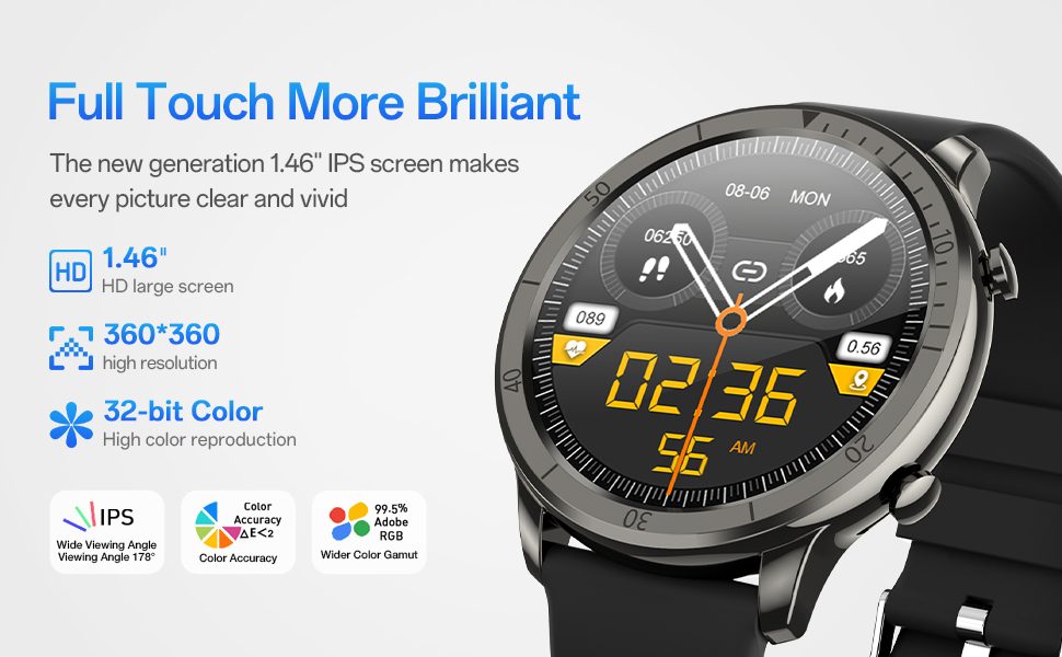 Jual Aolon GTR Ultra Official Smartwatch Pria Original Pace IPS Screen ...